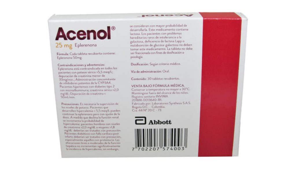 Acenol 25 mg * 30 tabl. - Uroccidente