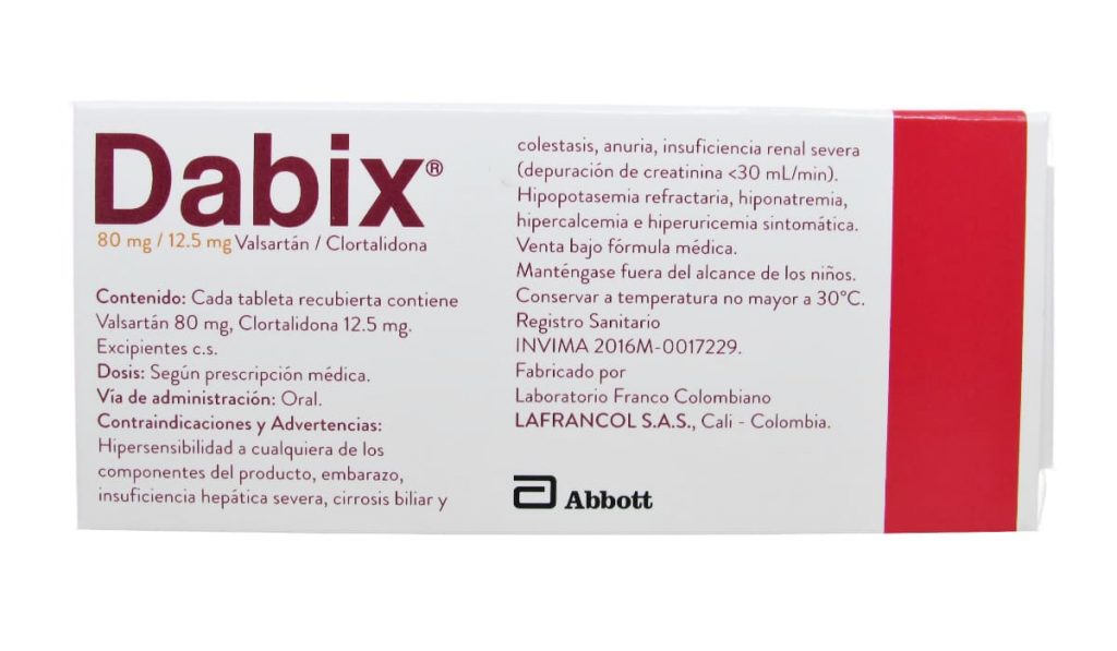 Dabix 80/12.5 mg * 30 tabl. - Uroccidente