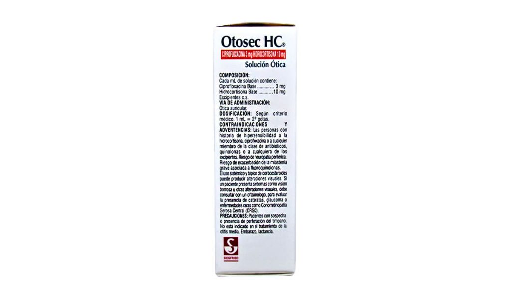 Otosec HC soluc. otica * 10 mL - Uroccidente