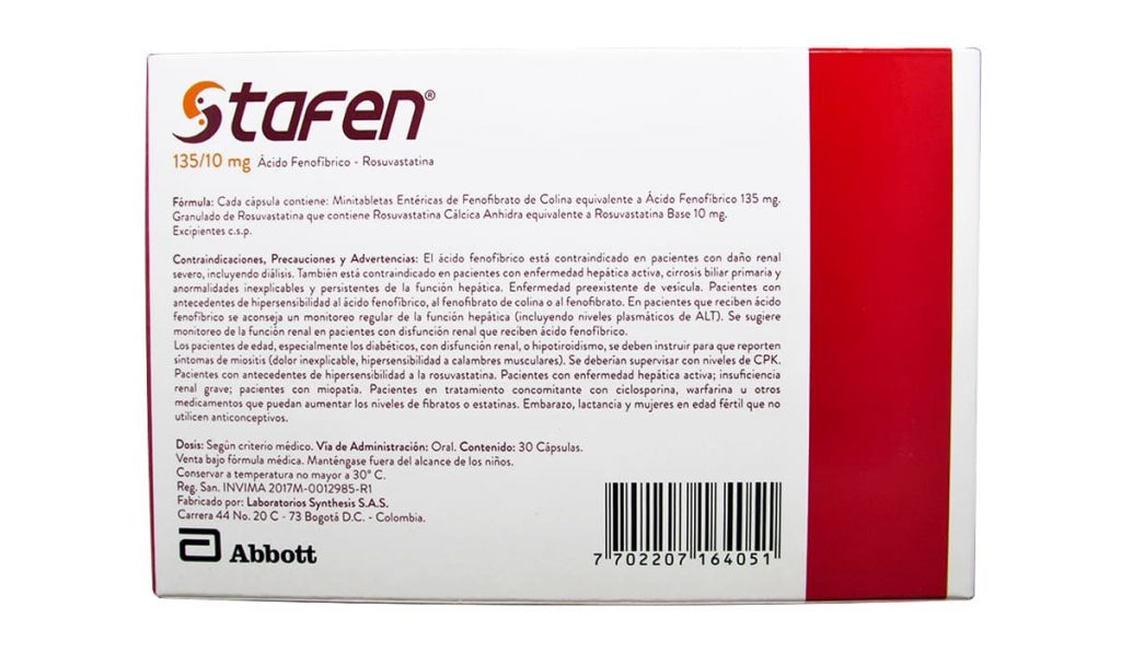 Stafen 135/10 mg * 30 caps. - Uroccidente