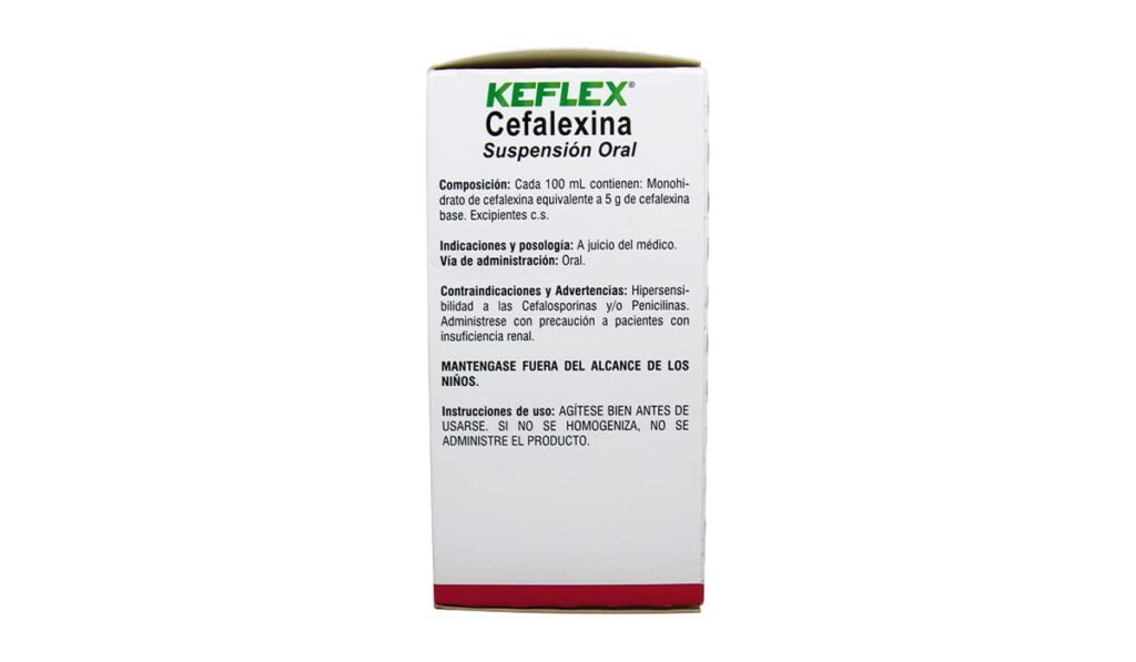 Keflex susp. 250 mg/5 mL * 100 mL - Uroccidente