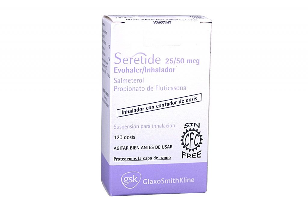 Seretide 25/50 mcg inhalador * 120 dosis - Uroccidente
